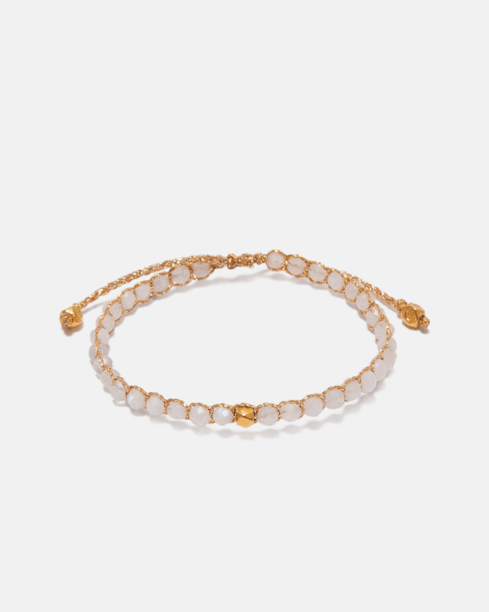 Moonstone Kids Nugget Bracelet Gold | Crystal Moonstone Bracelet ...